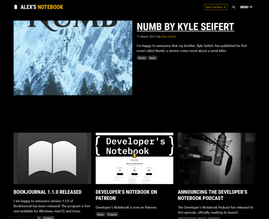 New Designs – Alex's Notebook